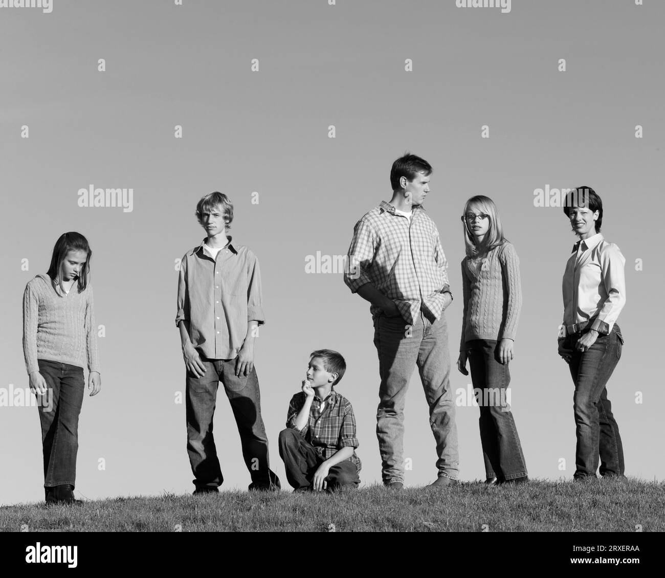 Horizontal full length portrait Black and White Stock Photos & Images ...