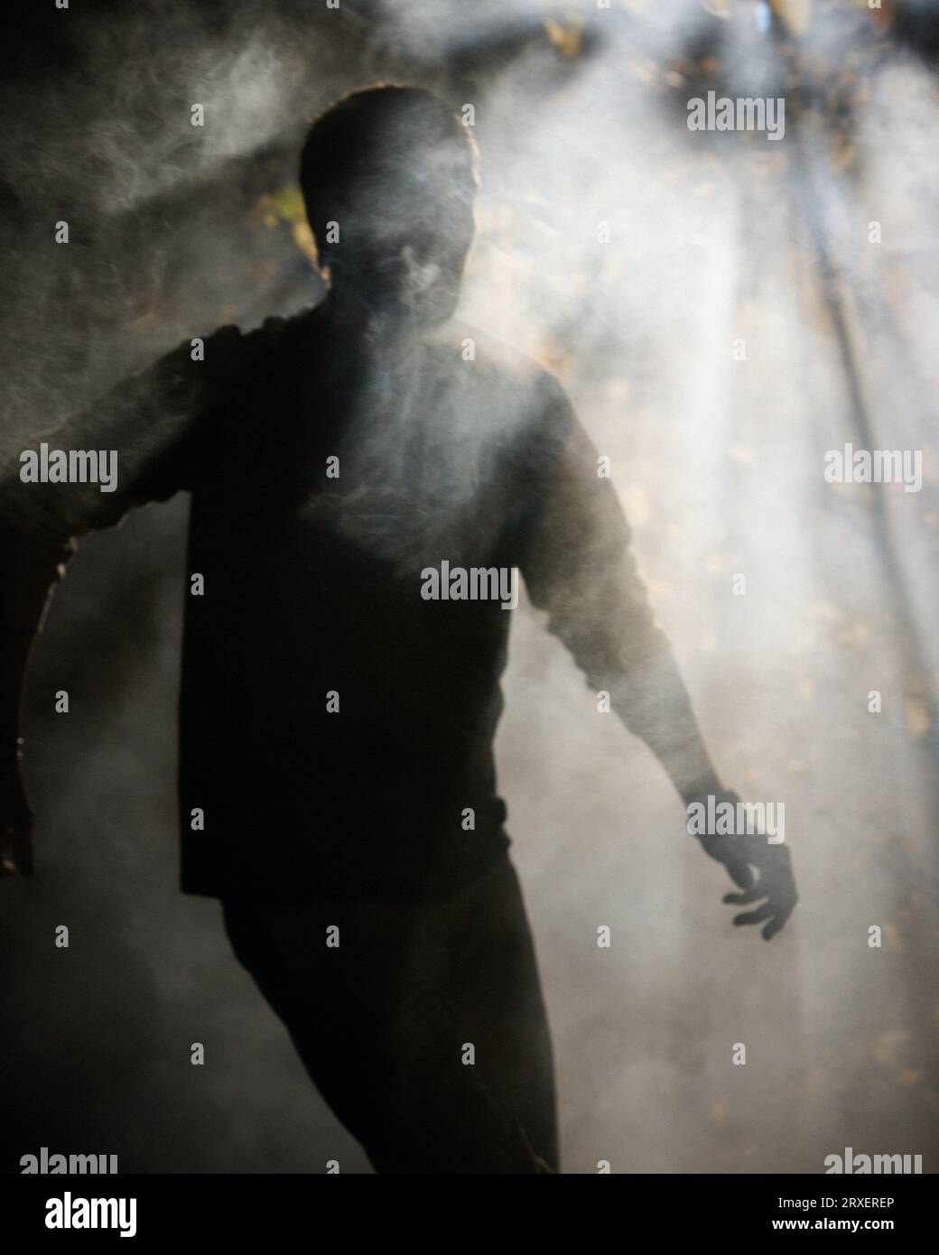 Scary man silhouette movement hi-res stock photography and images - Alamy