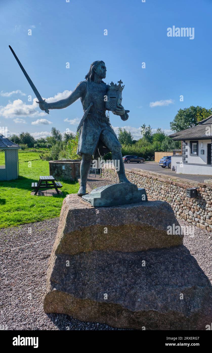 King Edward I statue at Burgh-by-Sands, Carlisle, Cumbria Stock Photo ...