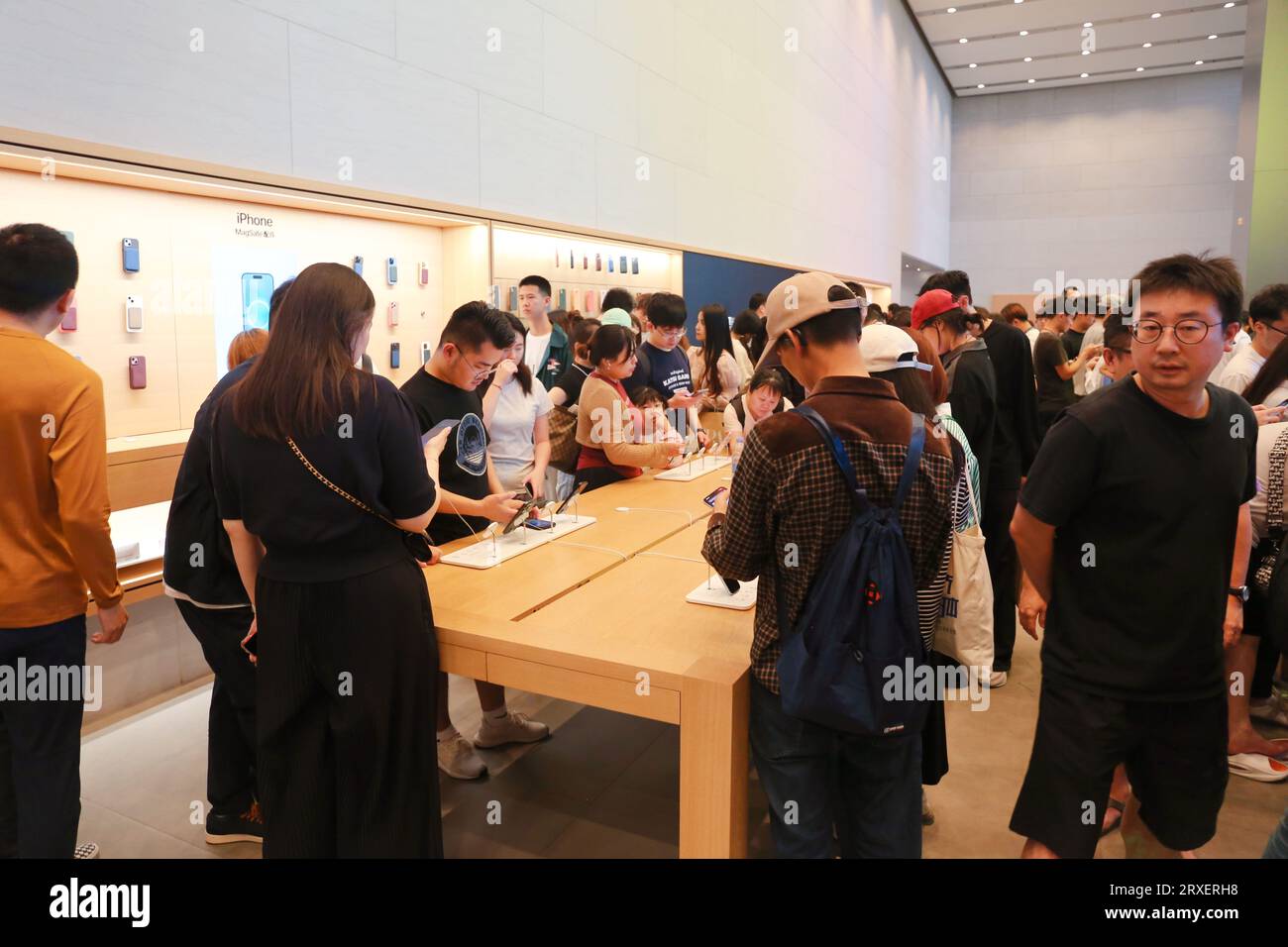 SHANGHAI, CHINA - SEPTEMBER 24, 2023 - Customers experience the newly ...