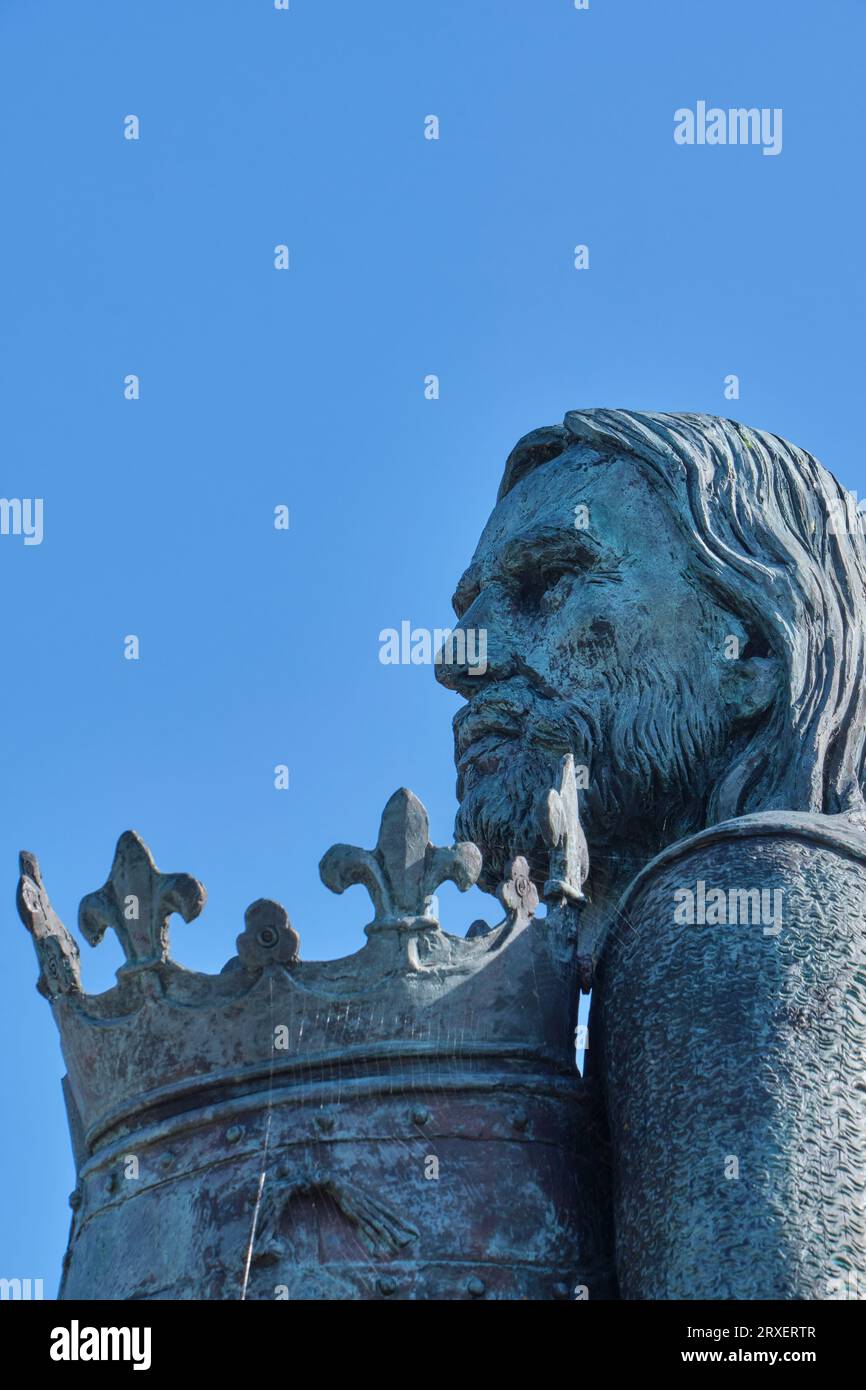 King Edward I statue at Burgh-by-Sands, Carlisle, Cumbria Stock Photo ...