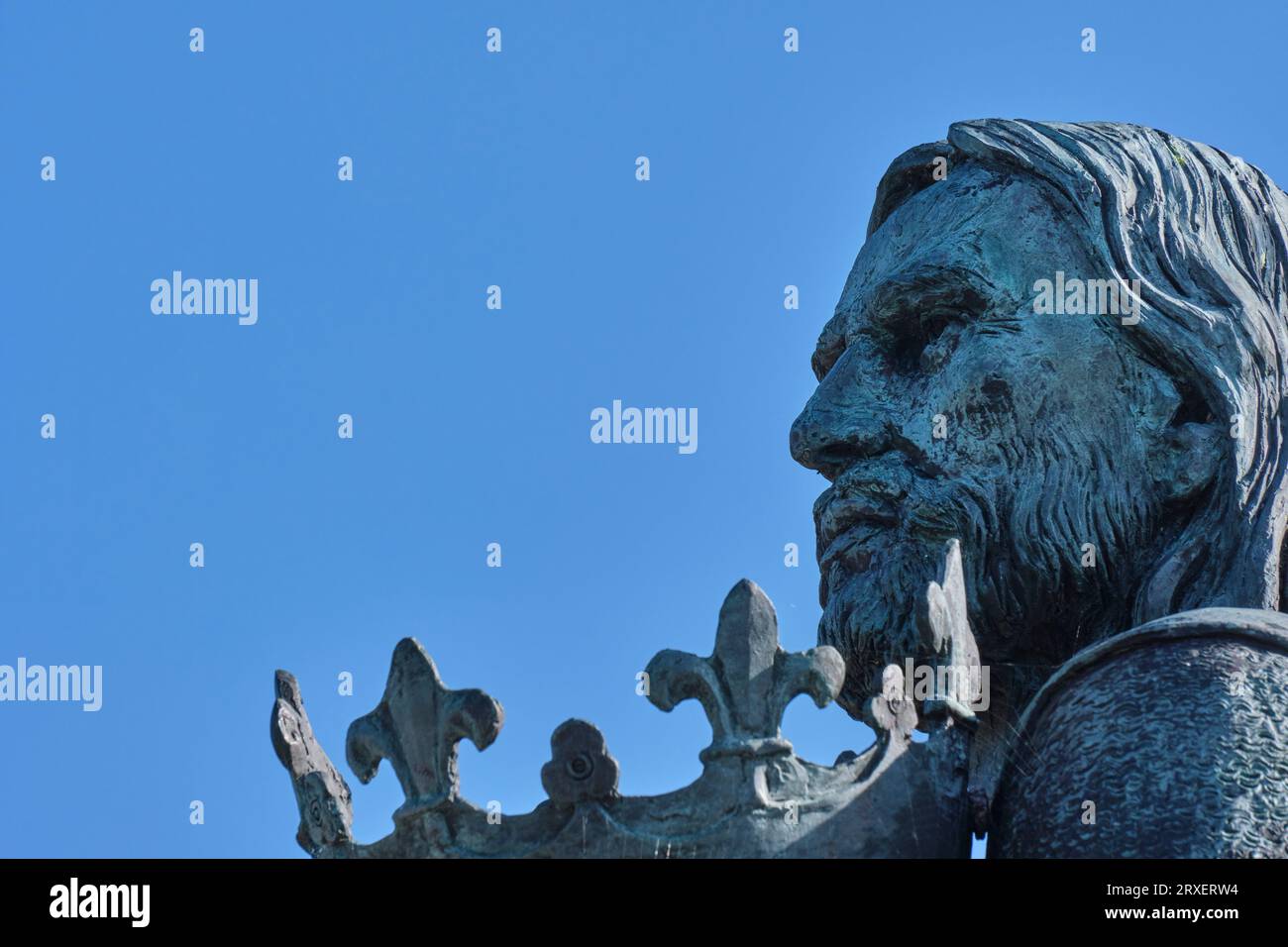 King Edward I statue at Burgh-by-Sands, Carlisle, Cumbria Stock Photo ...