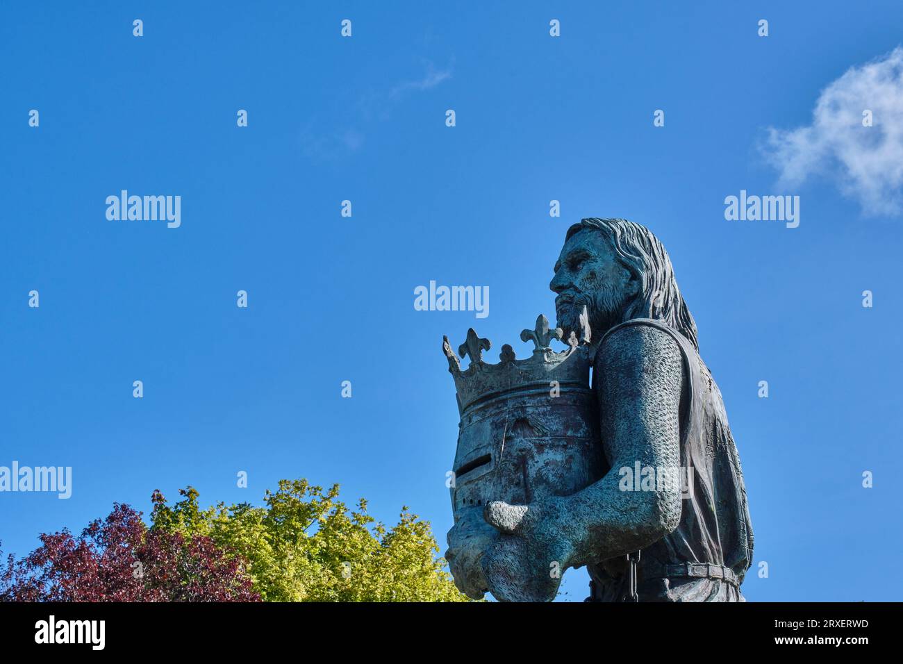 King Edward I statue at Burgh-by-Sands, Carlisle, Cumbria Stock Photo ...