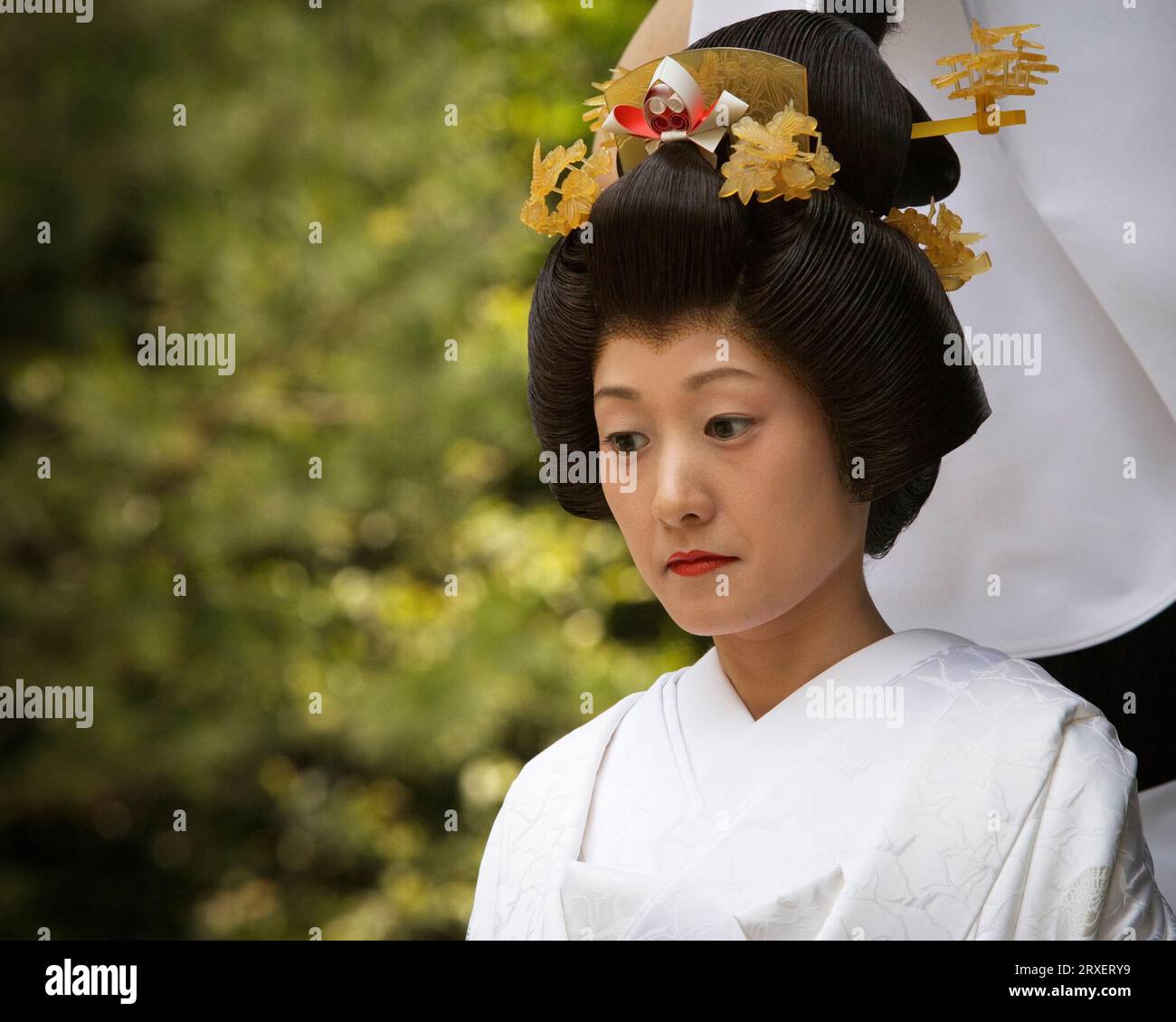 Portrait of a traditional Japanese bride Stock Photo - Alamy