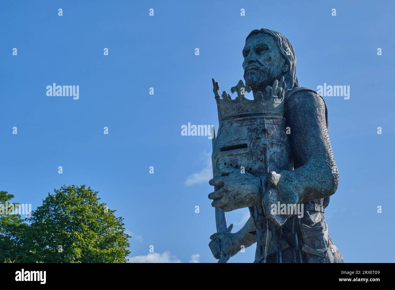 King Edward I statue at Burgh-by-Sands, Carlisle, Cumbria Stock Photo ...
