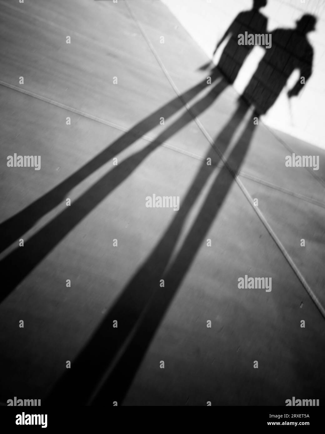Shadow of two men Black and White Stock Photos & Images - Alamy