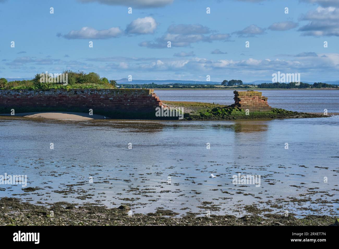 Harbour remains at Port Carlisle on the Solway Firth, Port Carlisle ...