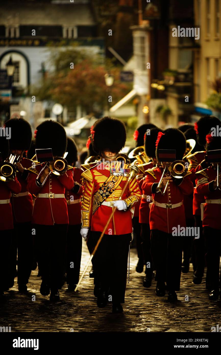 The Royal Guard marching Stock Photo - Alamy
