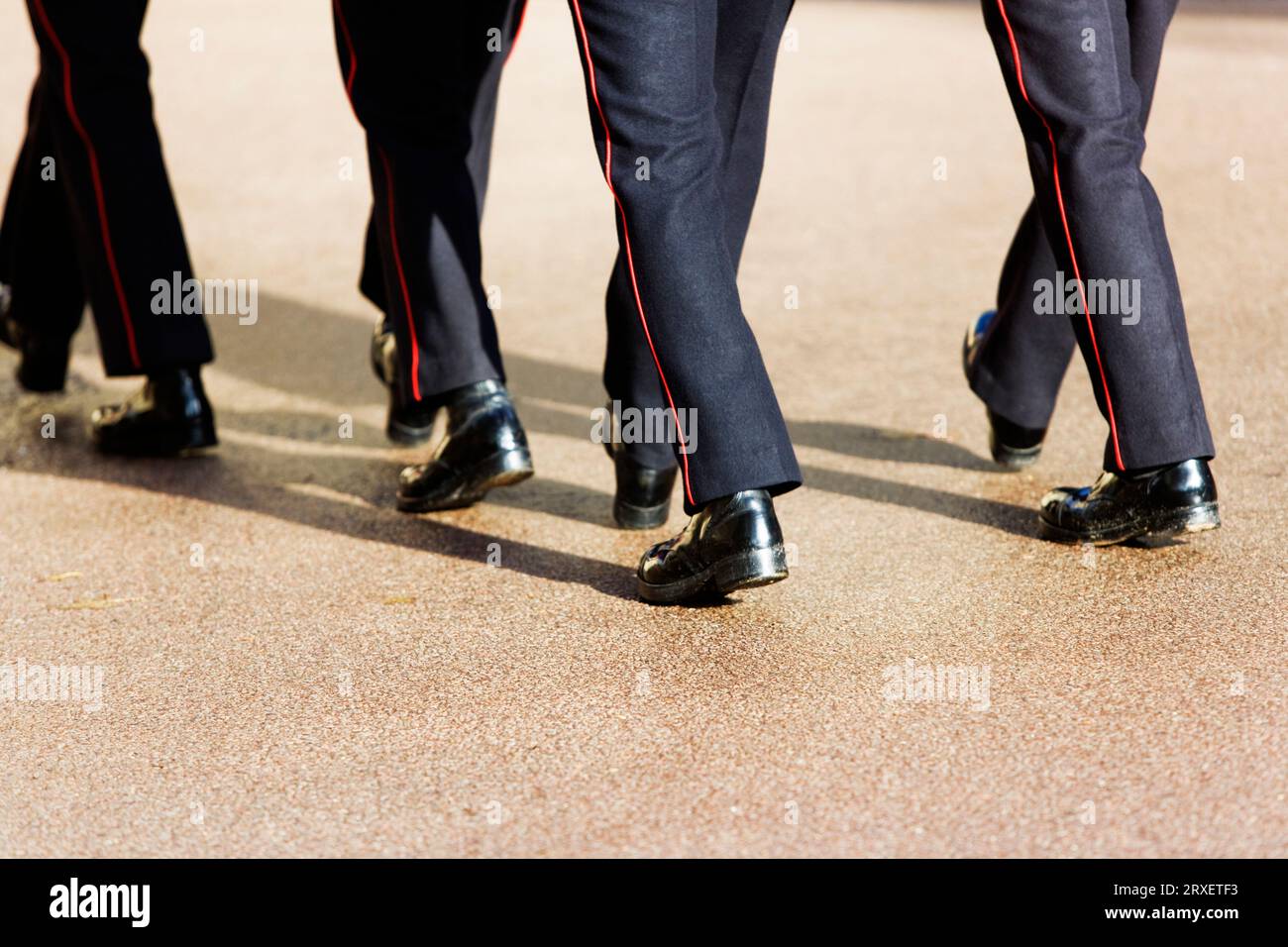 The legs and feet of the Royal Guard marching Stock Photo - Alamy
