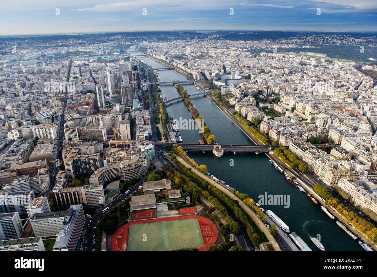 Paris aerial view stadium hi-res stock photography and images - Alamy