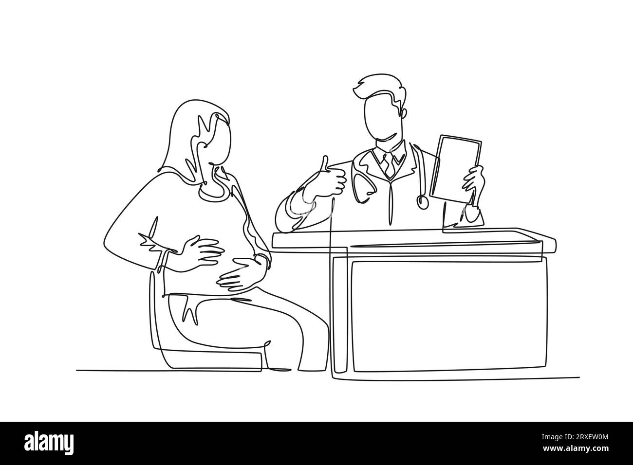 Woman talking pregnancy Black and White Stock Photos & Images - Alamy