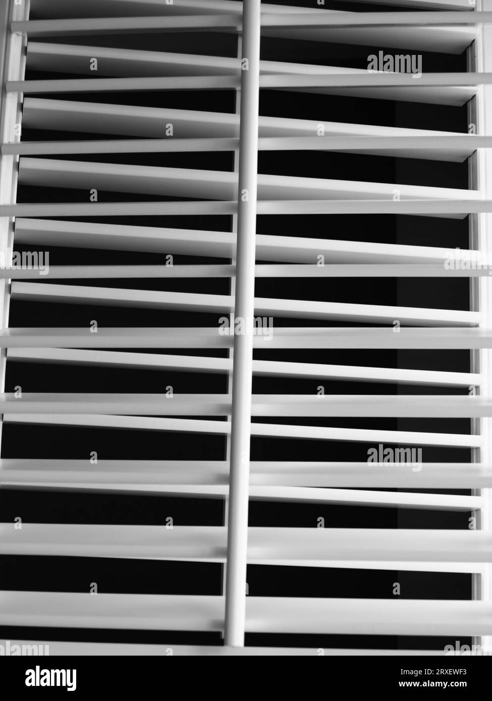 Part open shutters Black and White Stock Photos & Images - Alamy