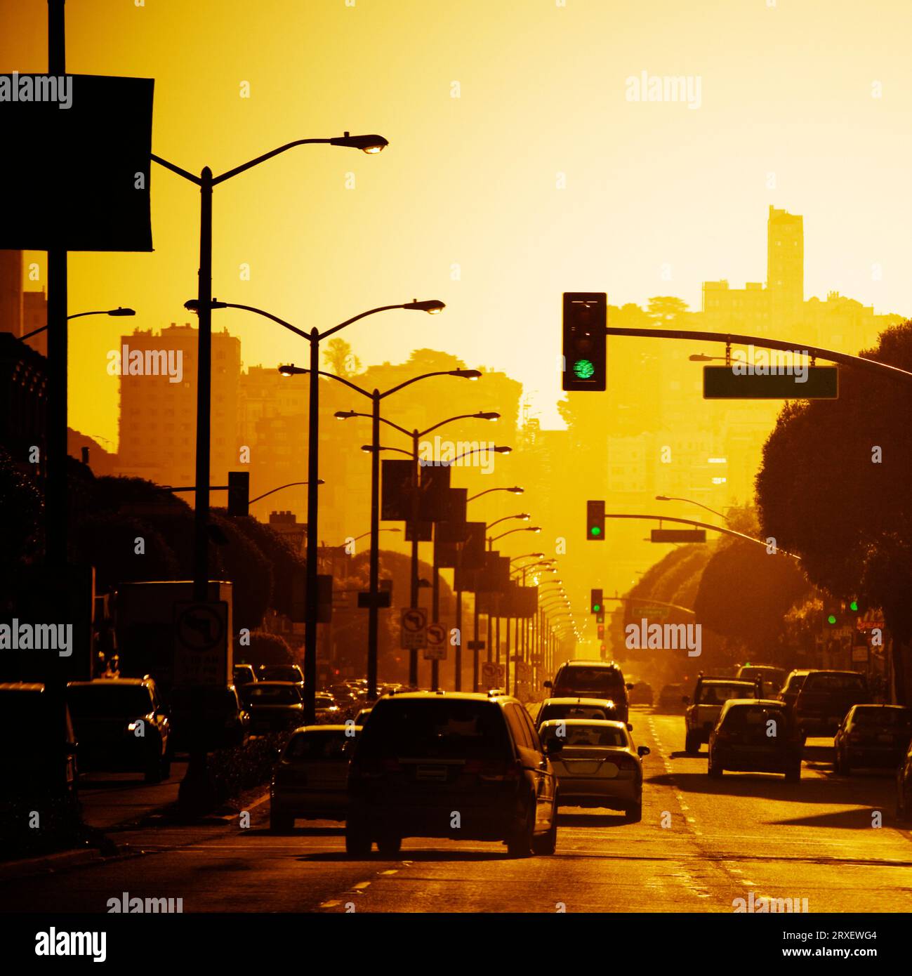 Transportation in a row street building exterior architecture hi-res ...