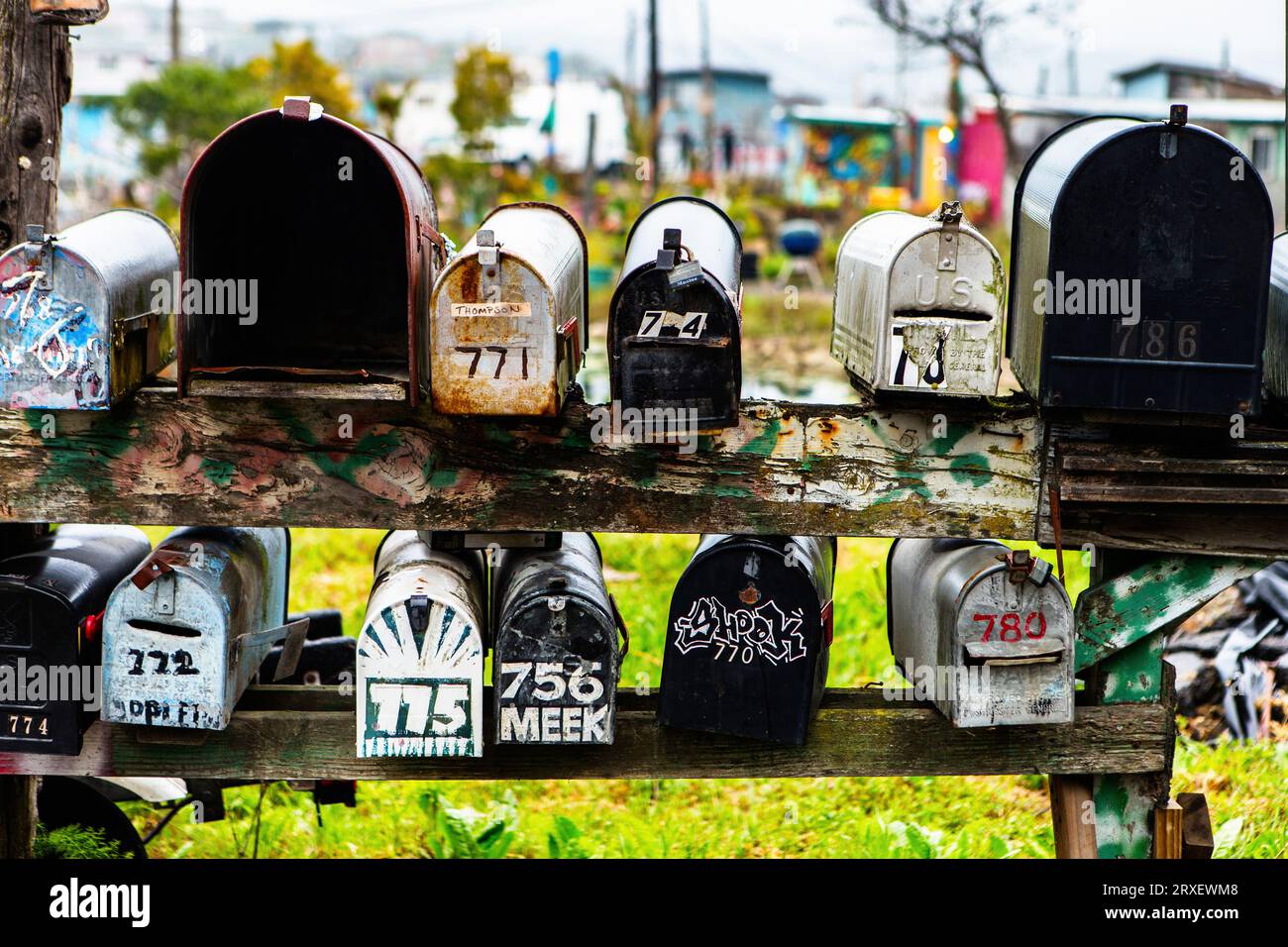 Row mailbox hi-res stock photography and images - Alamy