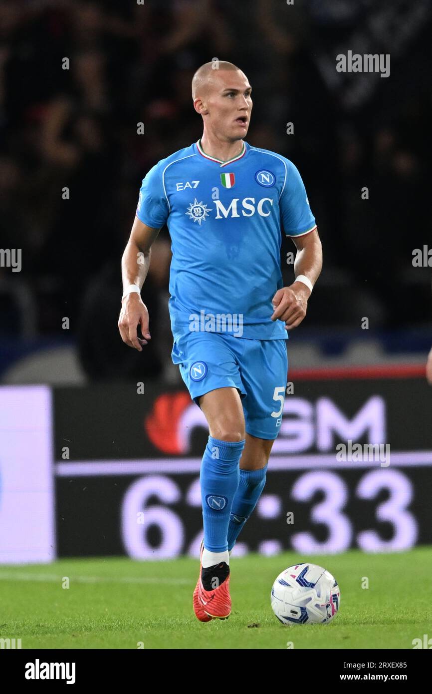 Leo Skiri Ostigard (Napoli) during the Italian "Serie A" match between ...