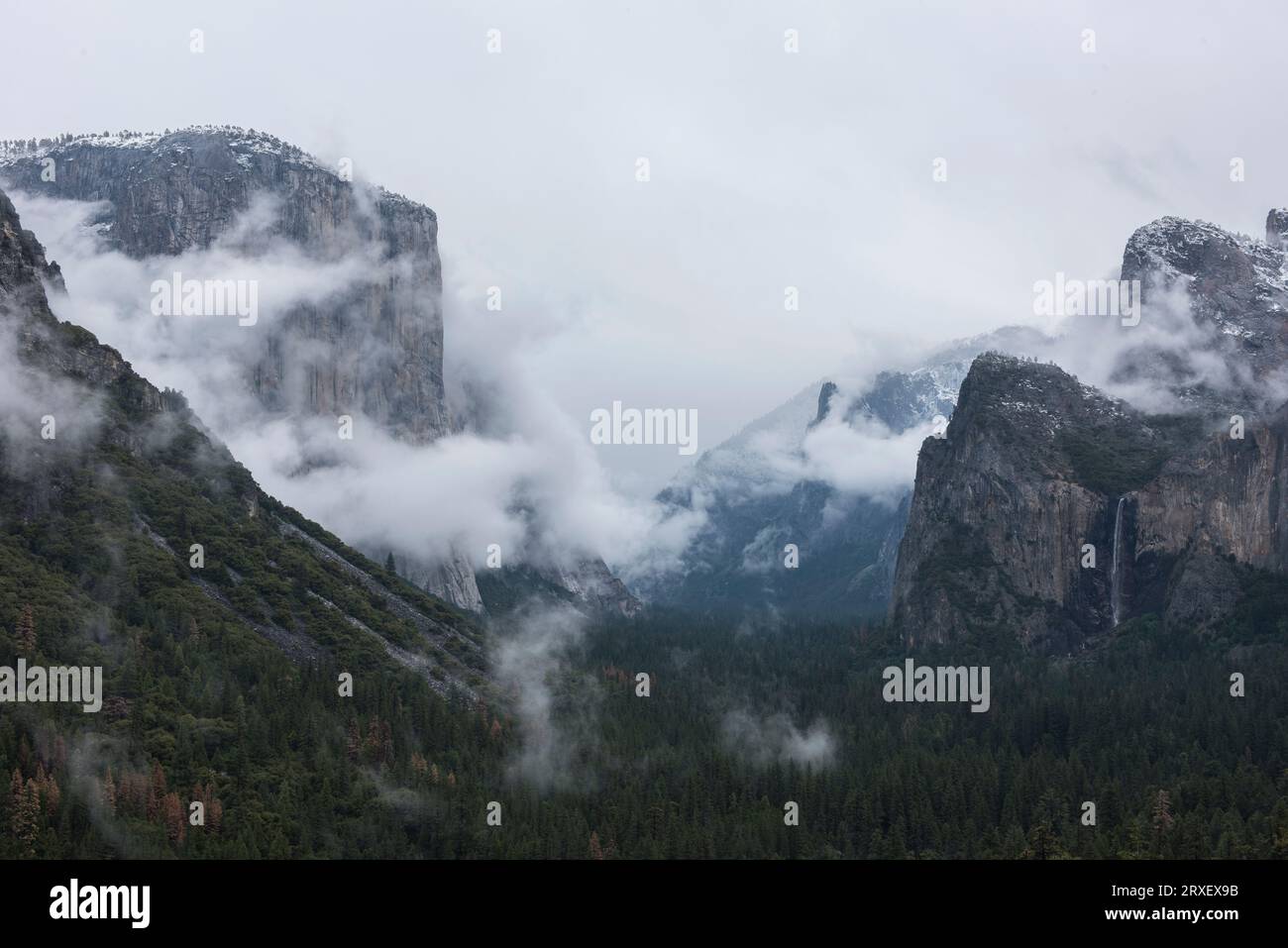 Clouds Snake Over the Valley Stock Photo - Alamy