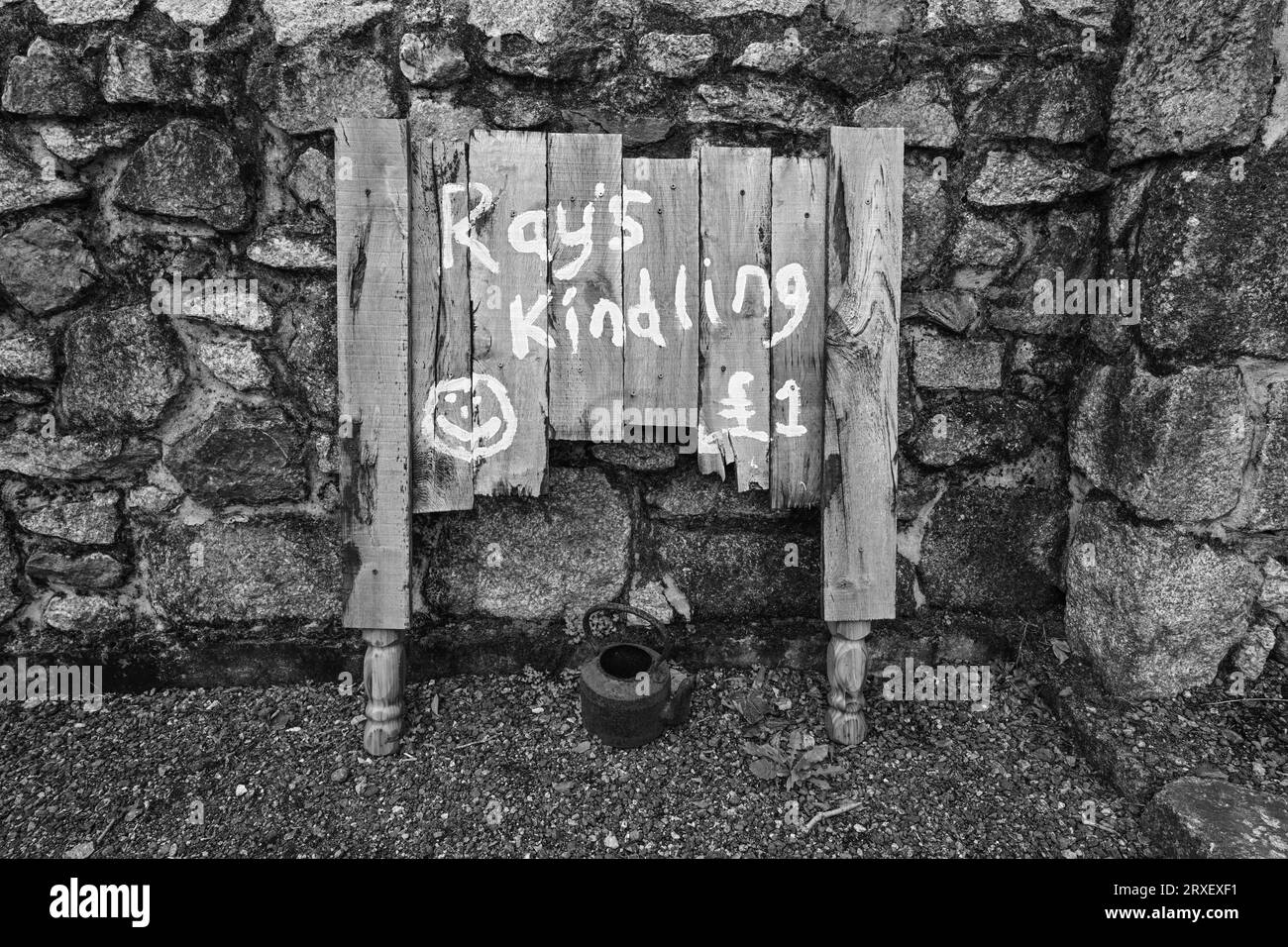 Weathered wooden sign Black and White Stock Photos & Images - Alamy