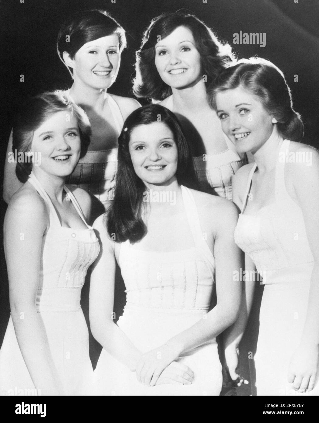 This is a PA image of The Nolans pictured in 1977 (clockwise from top ...