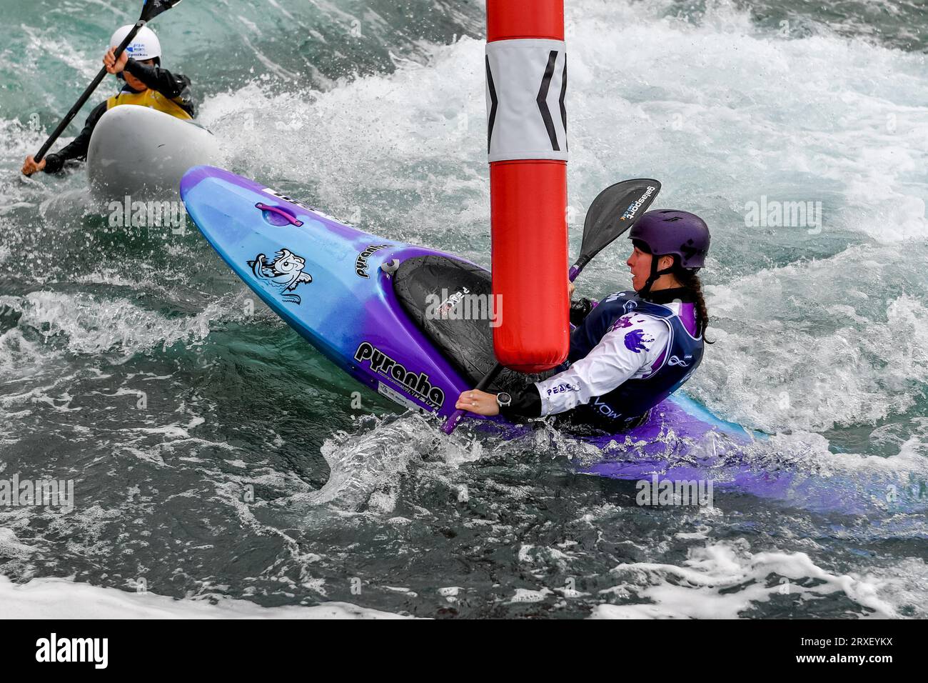 London, UK. 24th Sep, 2023. Kimberley Woods during Kayak Cross Finals ...