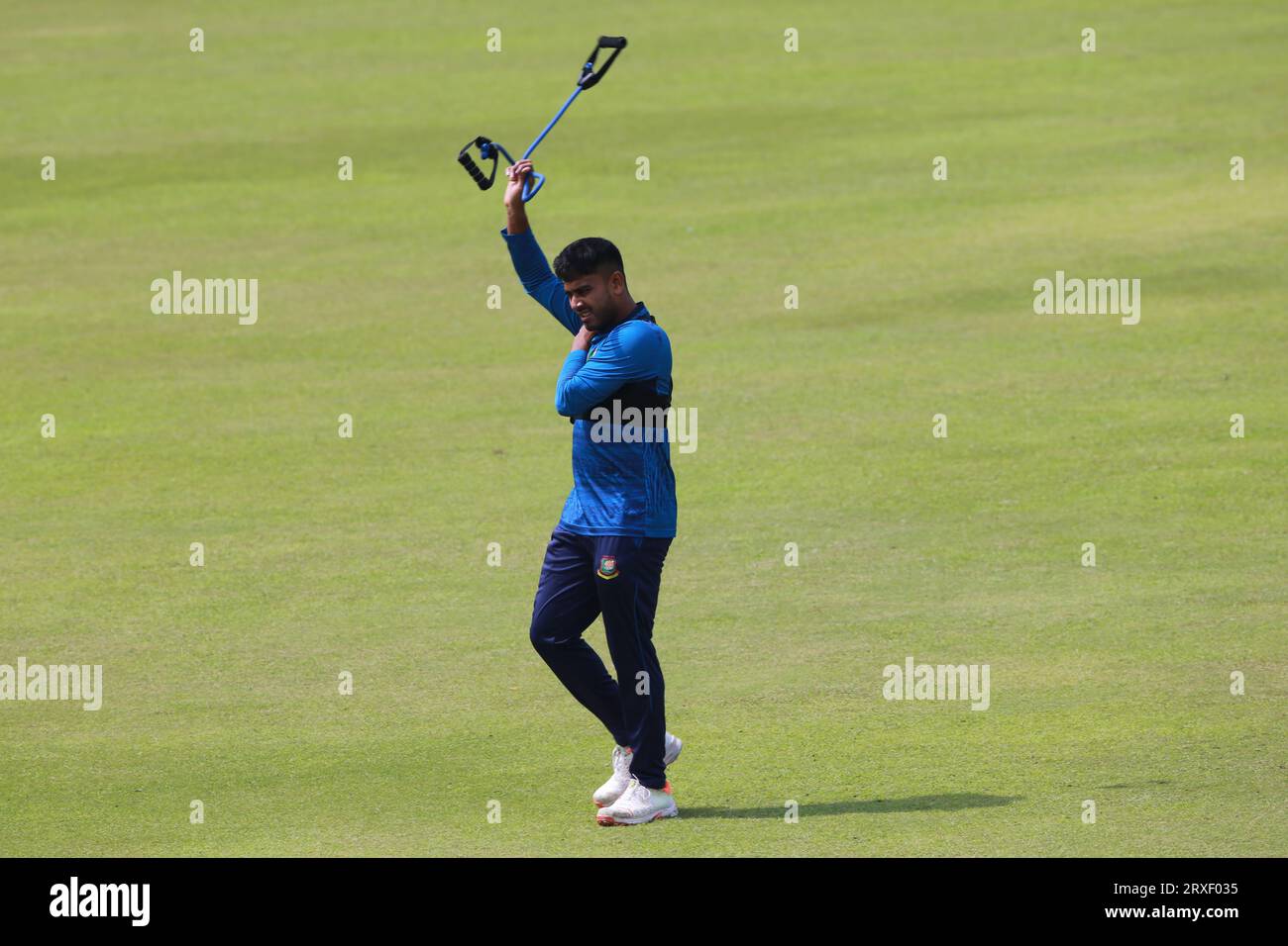 Mehedi Hasan Miraz during the Bangladeshi cricketers attend practice ...