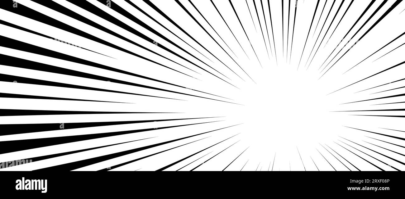 Diagonal speed lines background. Comic book sunburst frame. Abstract ...