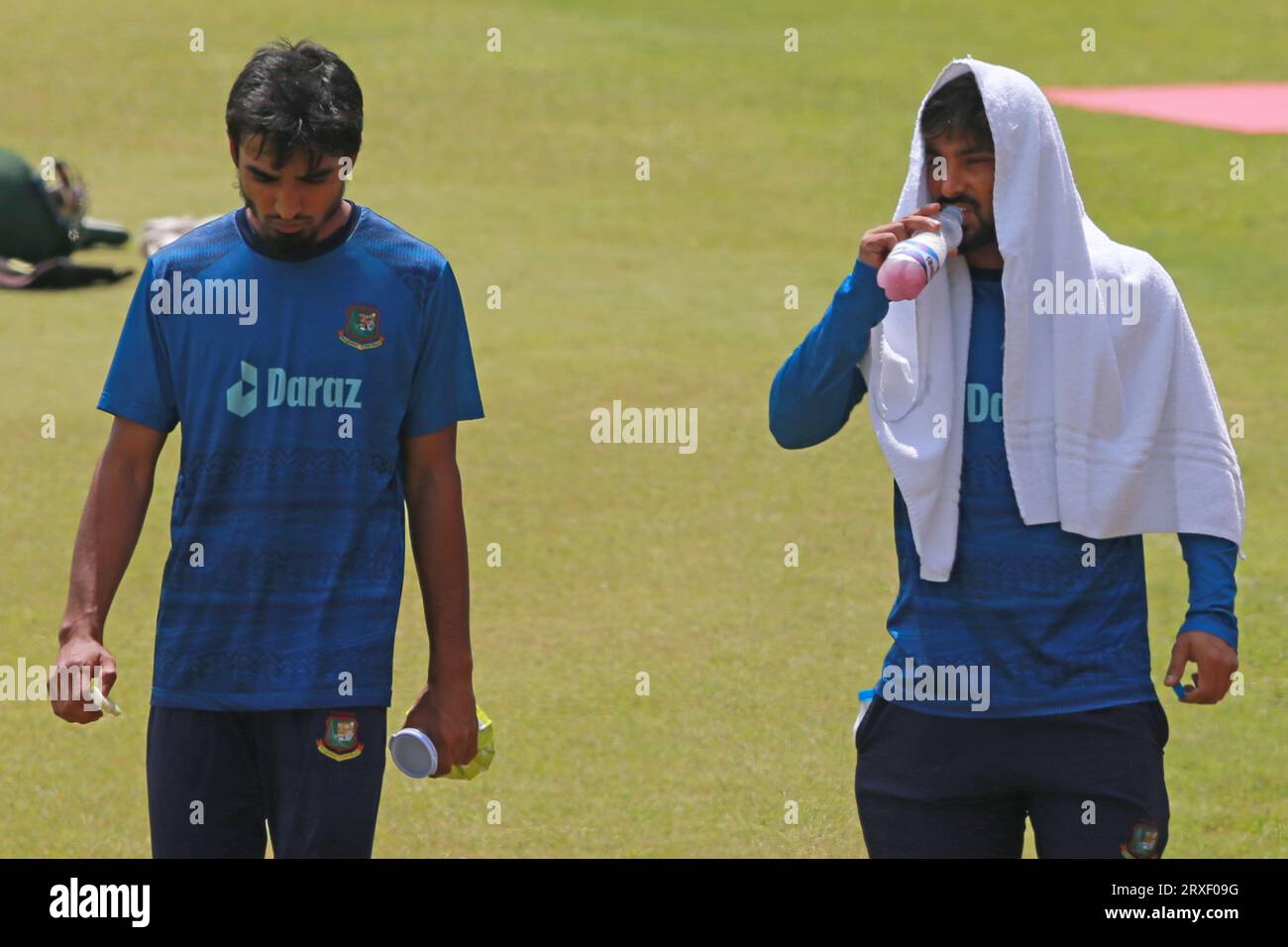 Liton Das and Tanzim Hasan Sakib during the Bangladeshi cricketers ...