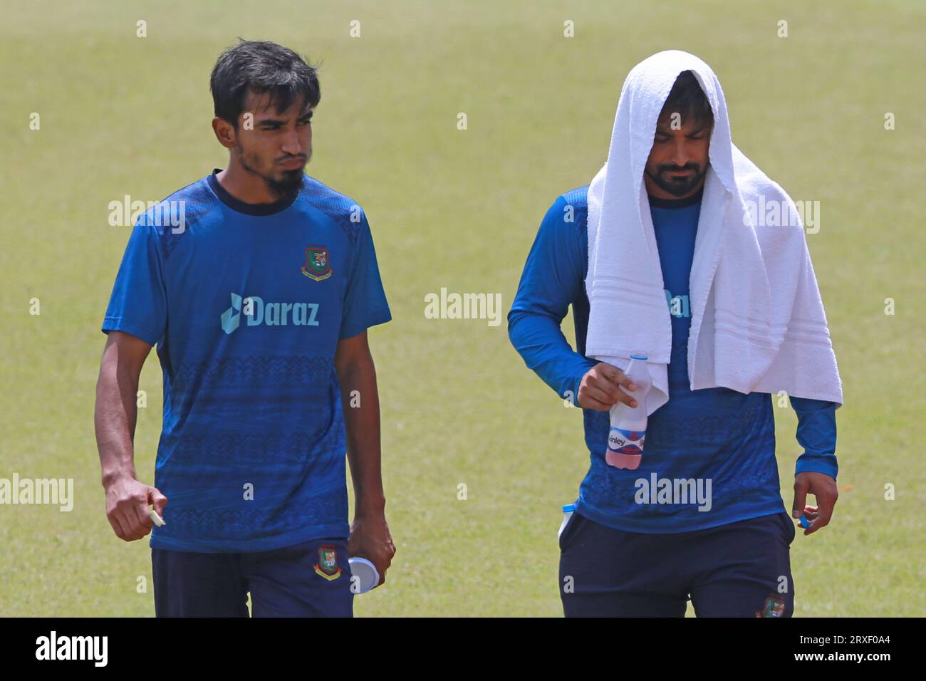 Liton Das and Tanzim Hasan Sakib during the Bangladeshi cricketers ...