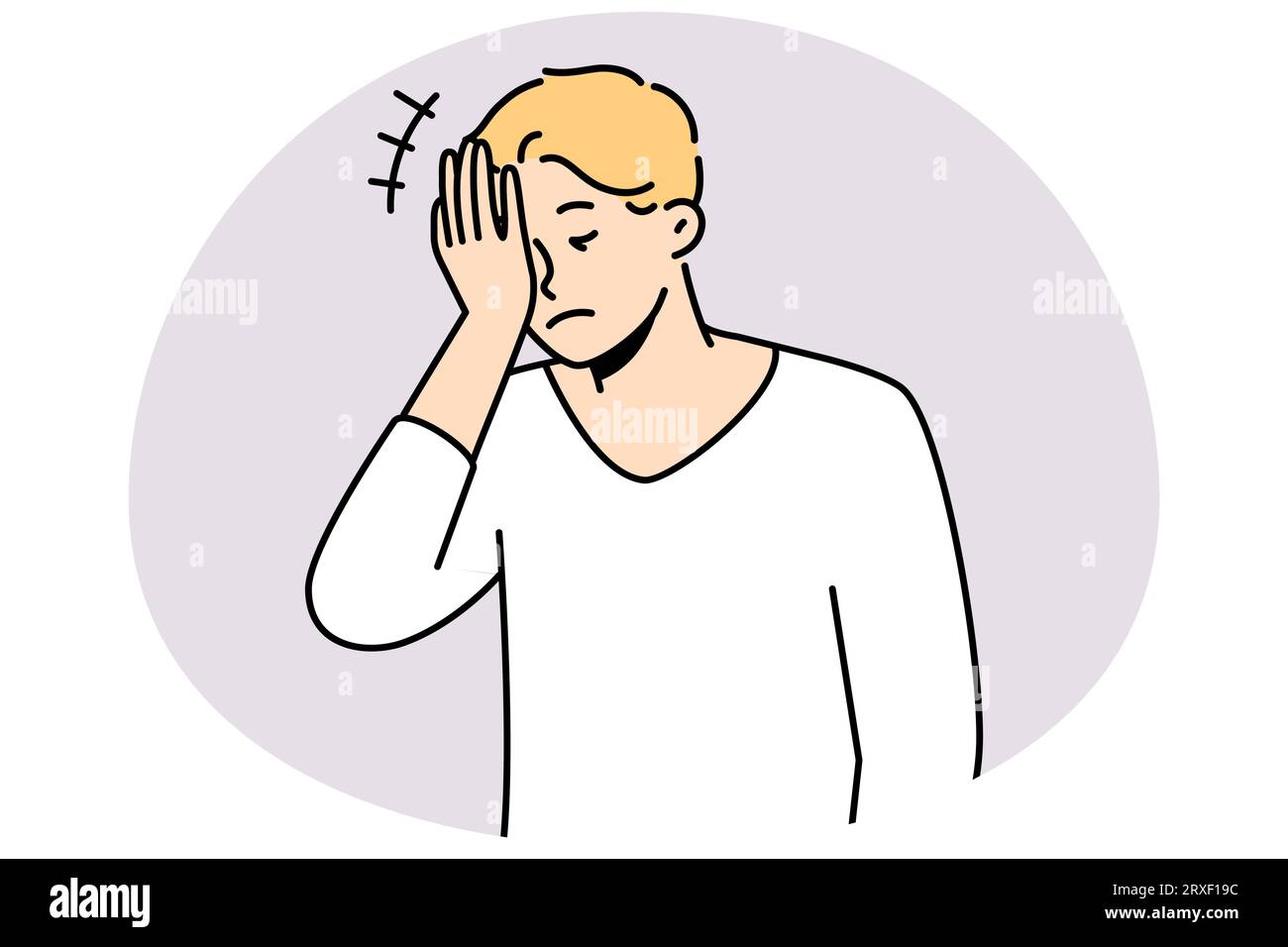 Facepalm illustration Cut Out Stock Images & Pictures - Alamy