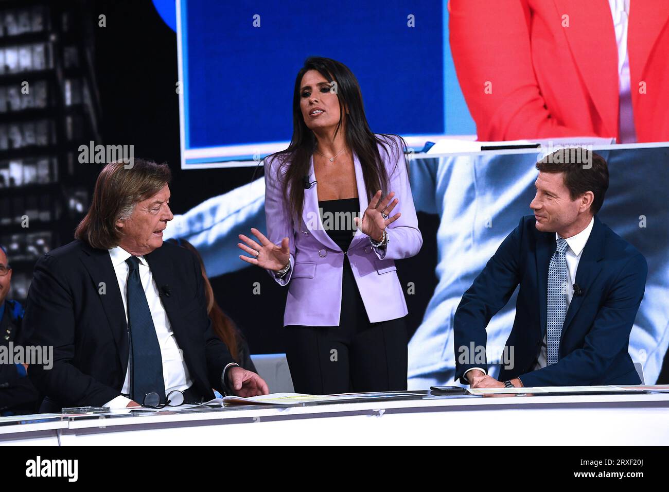 Milan, TV broadcast "La Domenica sport" - Simona Rolandi, Adriano ...