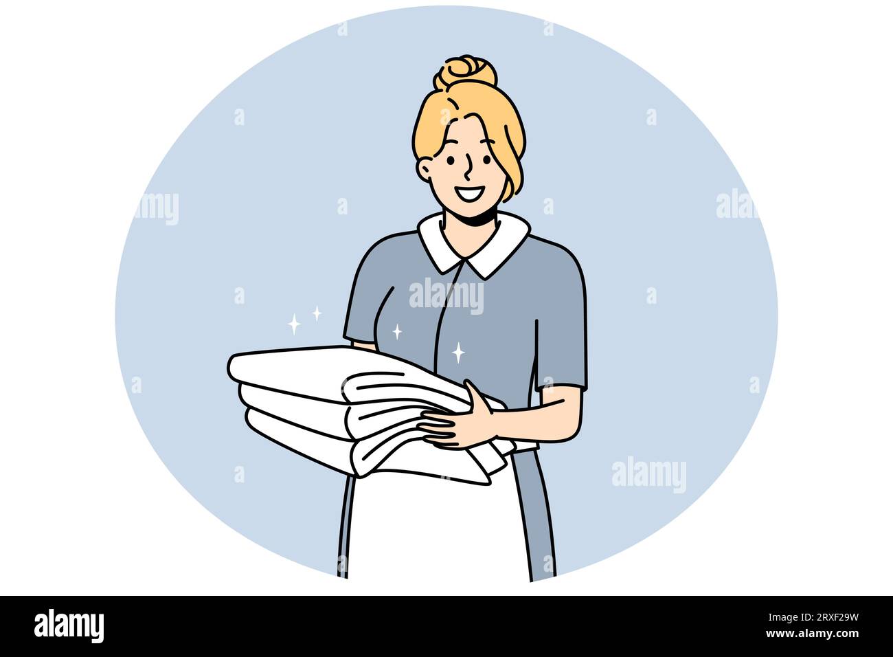 Hotel maintenance worker Stock Vector Images - Alamy