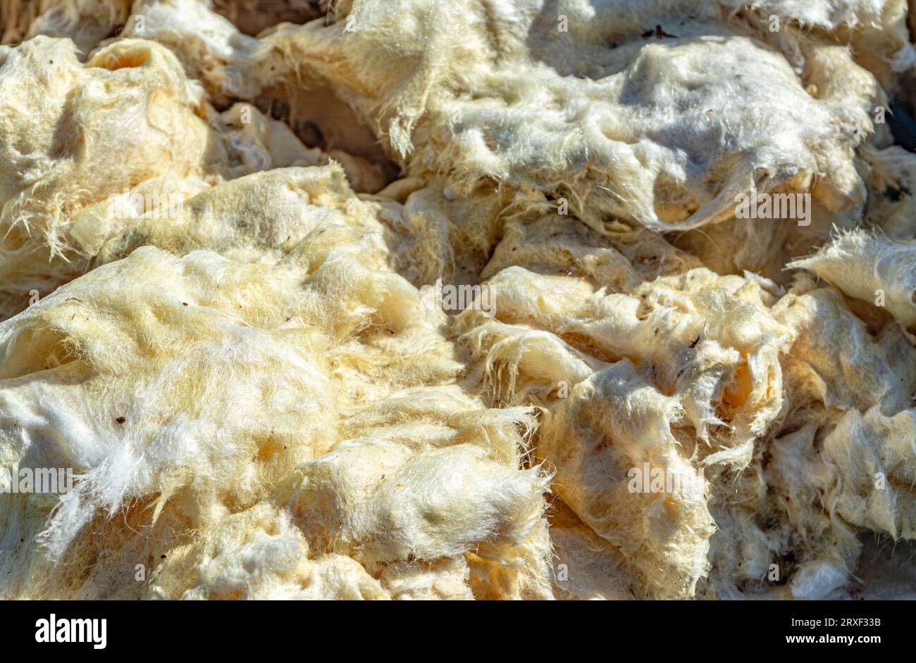The texture of mineral wool for insulating the walls Stock Photo - Alamy