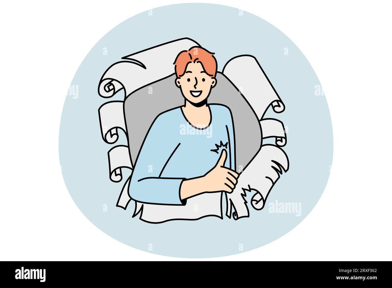 People from hole vector person man hi-res stock photography and images ...