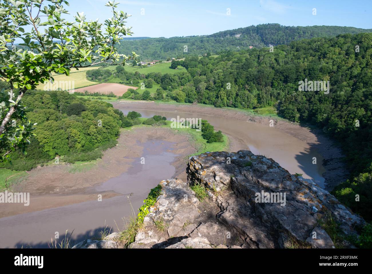 Wintours Leap Viewpoint of River Wye near Lancaut Stock Photo - Alamy