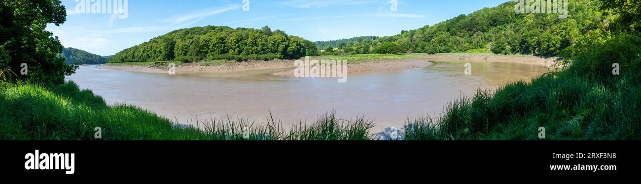 View of River Wye at Lancaut Nature Reserve Stock Photo - Alamy