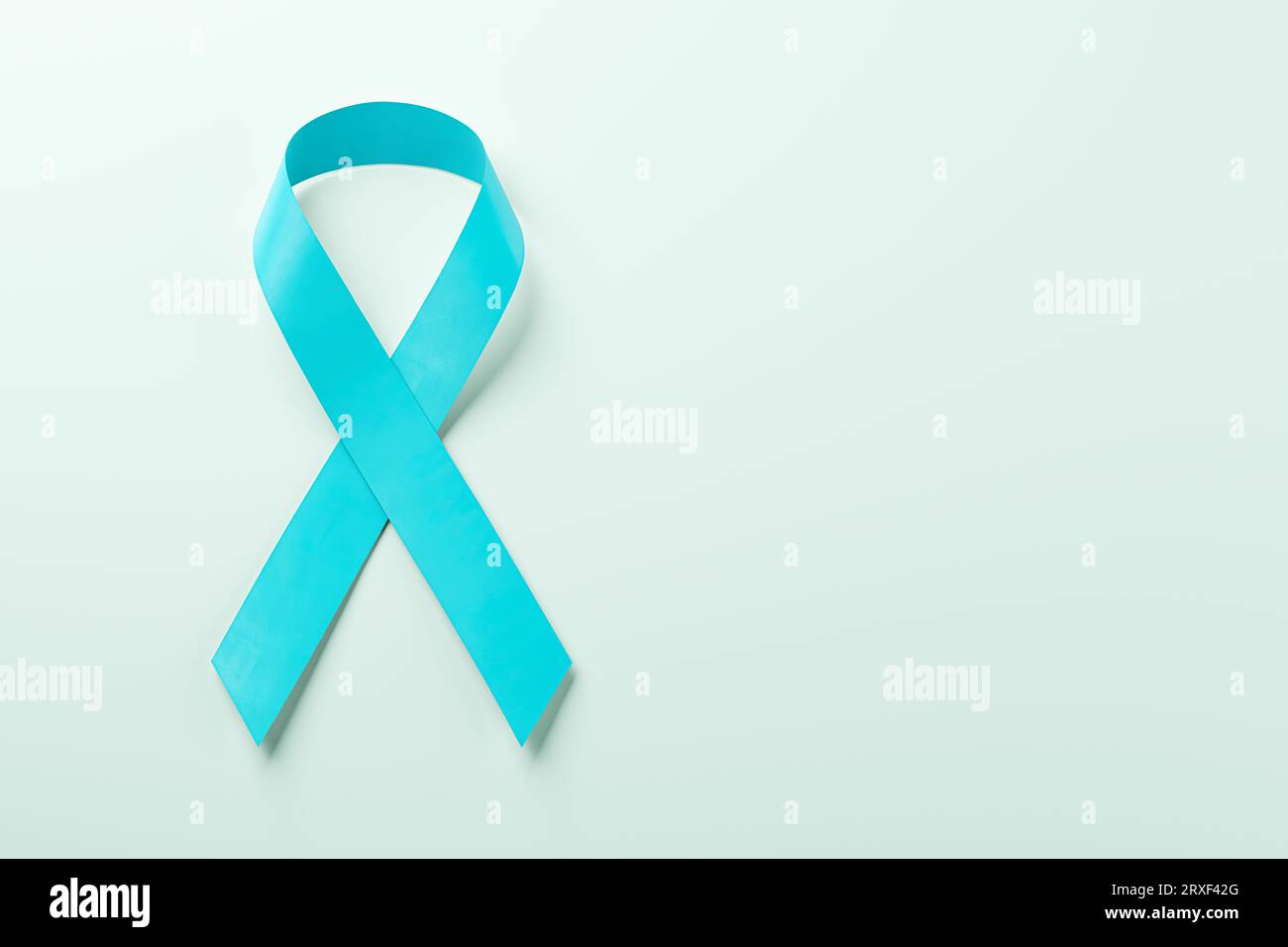 Realistic blue ribbon, world prostate cancer day symbol in november ...