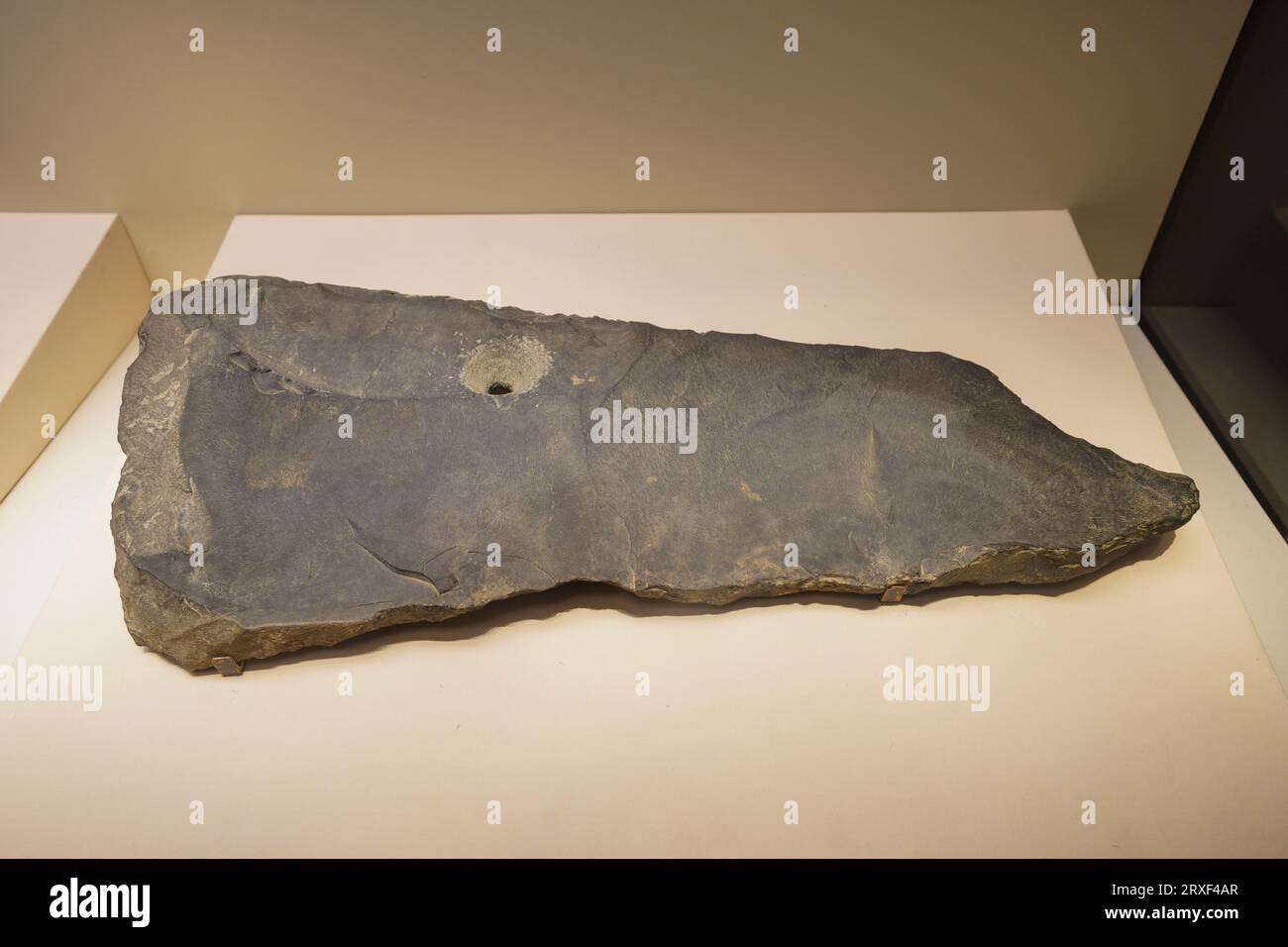 Beijing China, February 17, 2023: Stone Chime of Erlitou culture in the ...