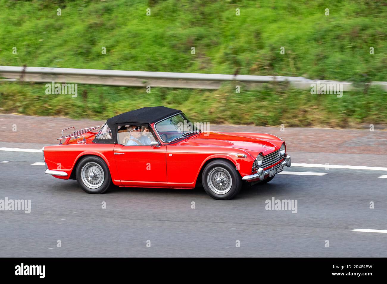 1965 60s sixties Red Triumph Tr4a Red Petrol 2138 cc, four-speed manual ...