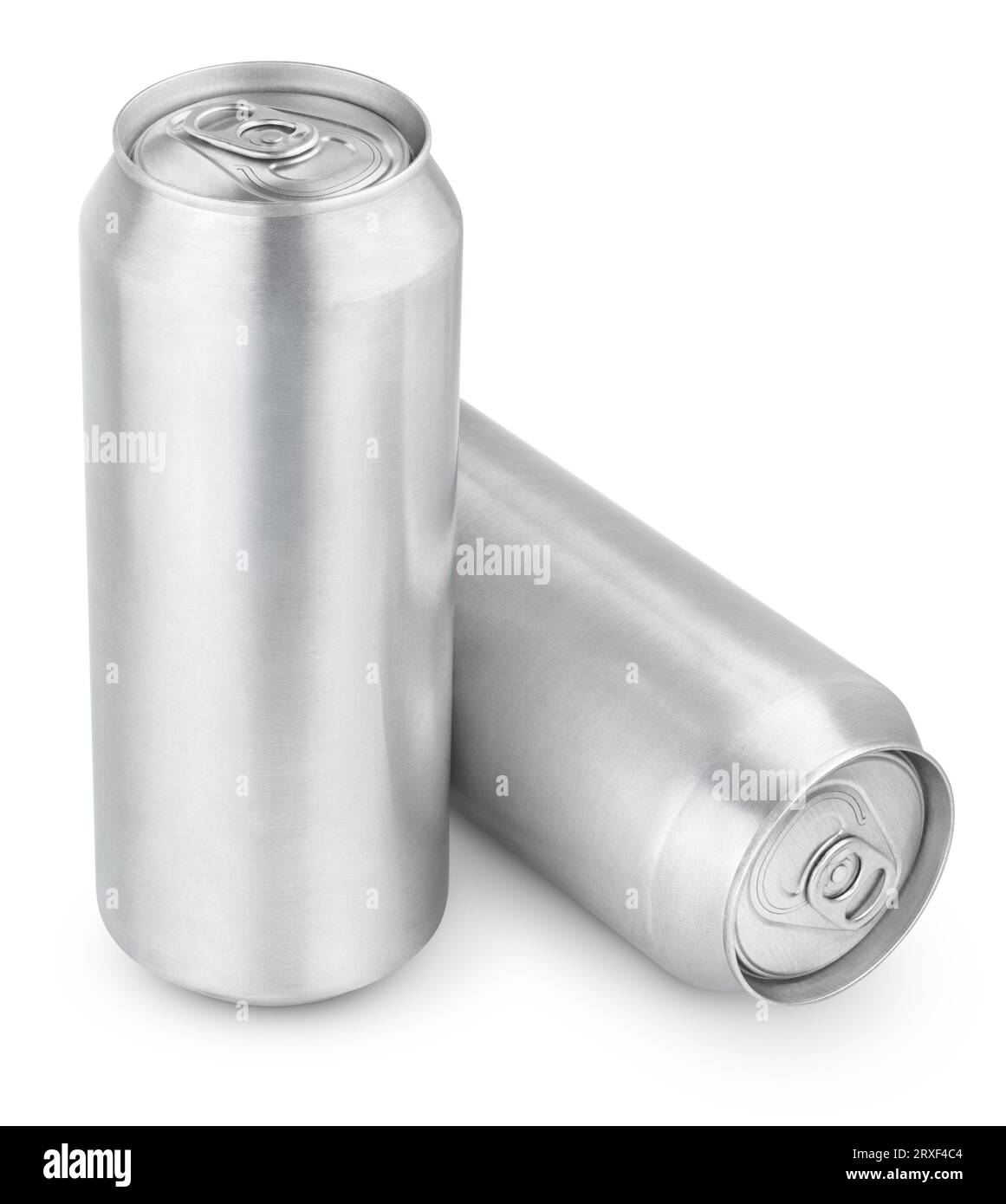 Two 500 ml aluminum beer cans isolated on white Stock Photo - Alamy