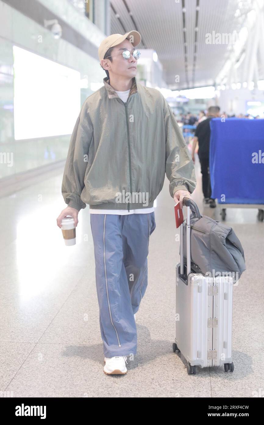 Malaysian Chinese singer Nicholas Teo appears at the airport in ...