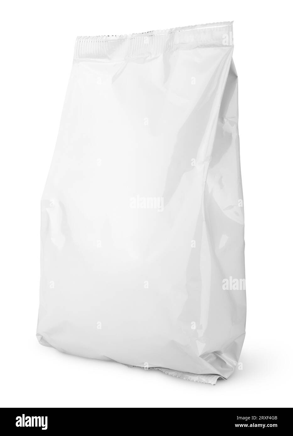 Blank Snack bag package isolated on white with clipping path Stock ...