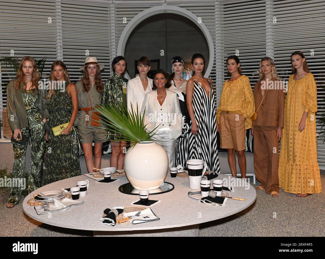 Milan, . 25th Sep, 2023. Milan, Italy Kiton MFW photocall show spring ...