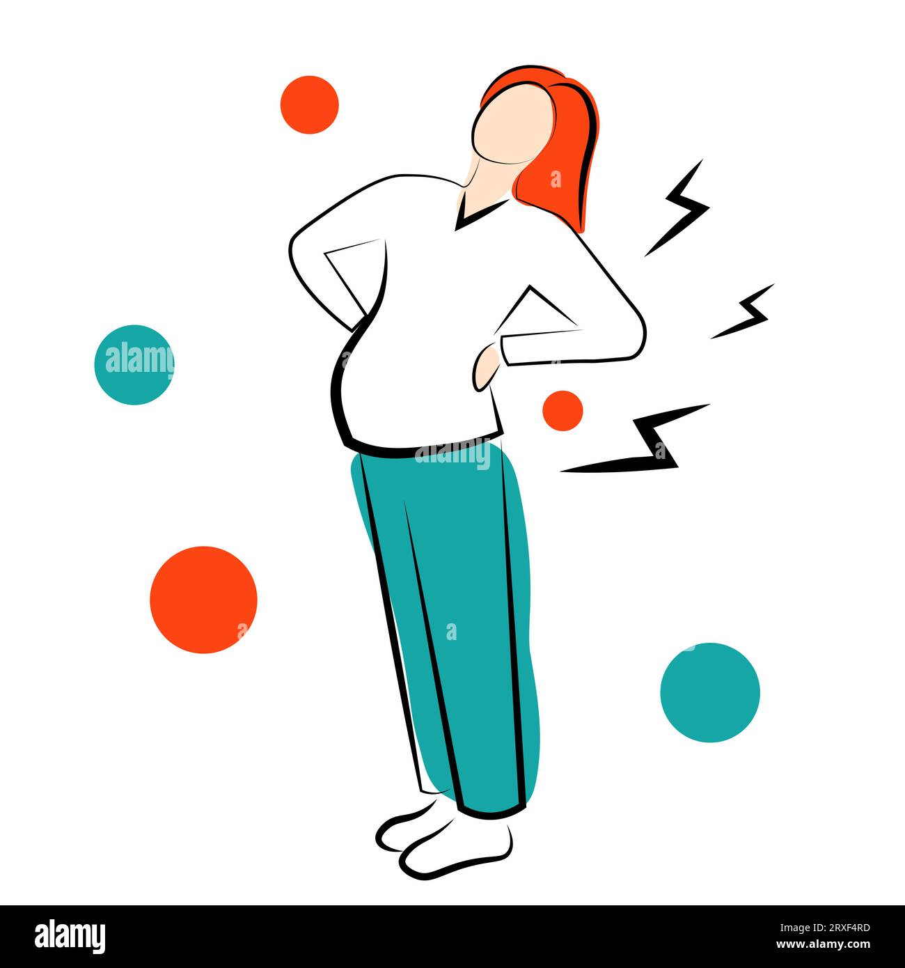 Woman childbirth pain Stock Vector Images - Alamy