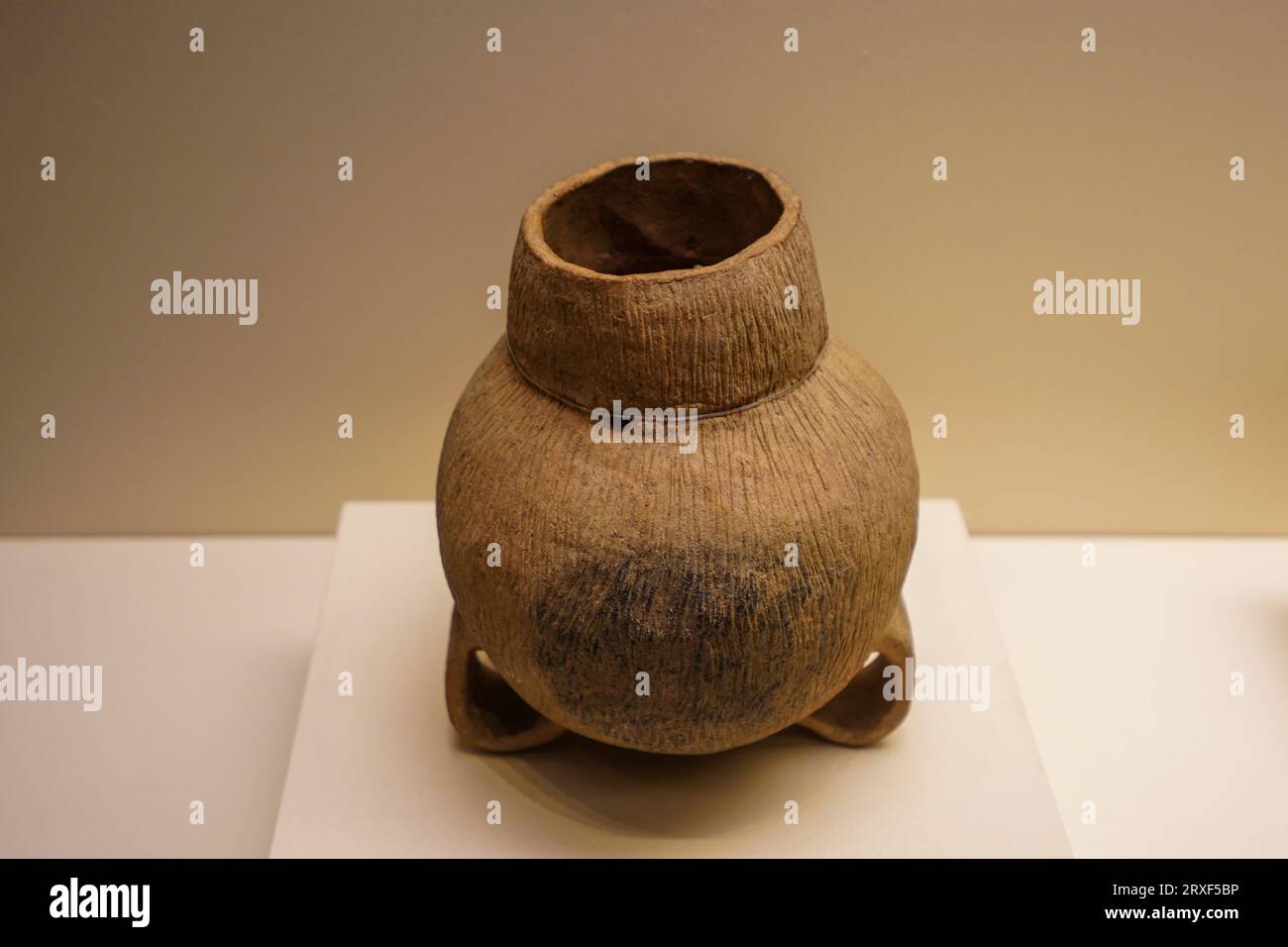 Beijing China, February 17, 2023: Xindian culture Double bottom Ear ...