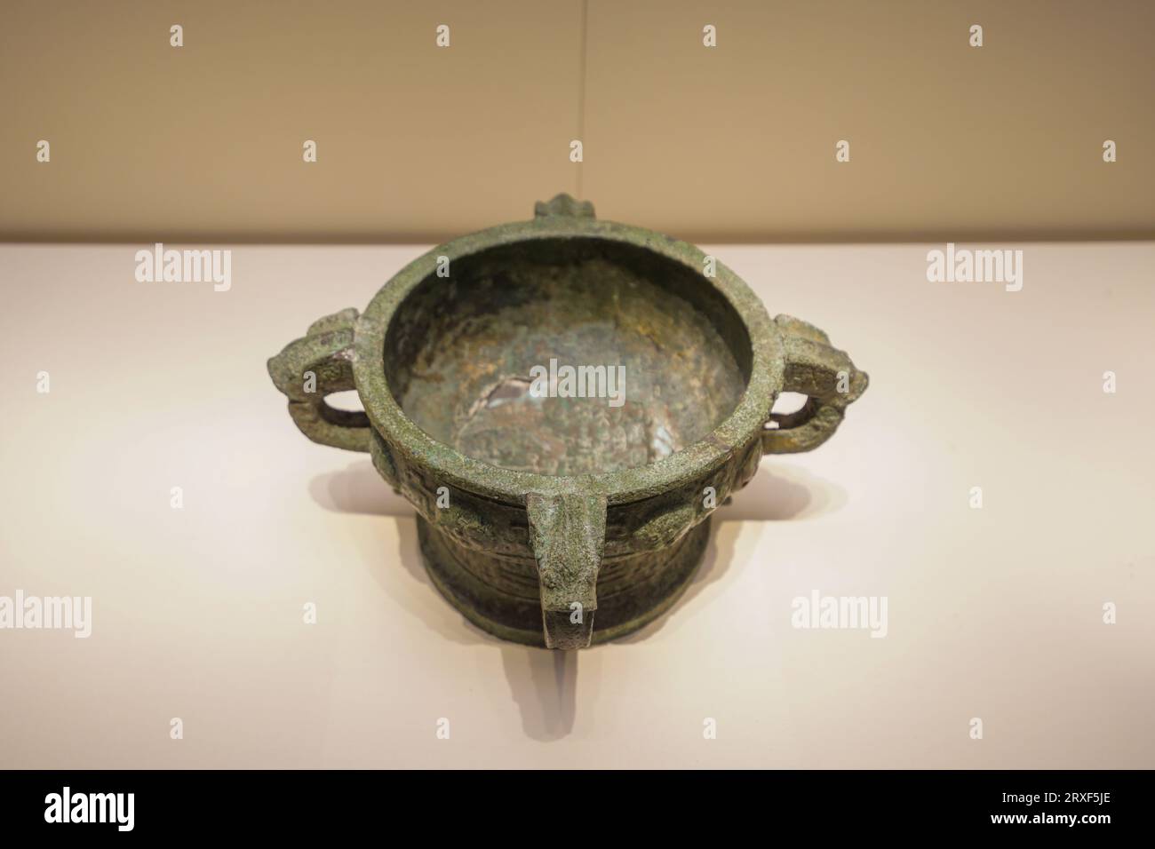 Beijing China, February 17, 2023: Bronze Gui in the National Museum of ...