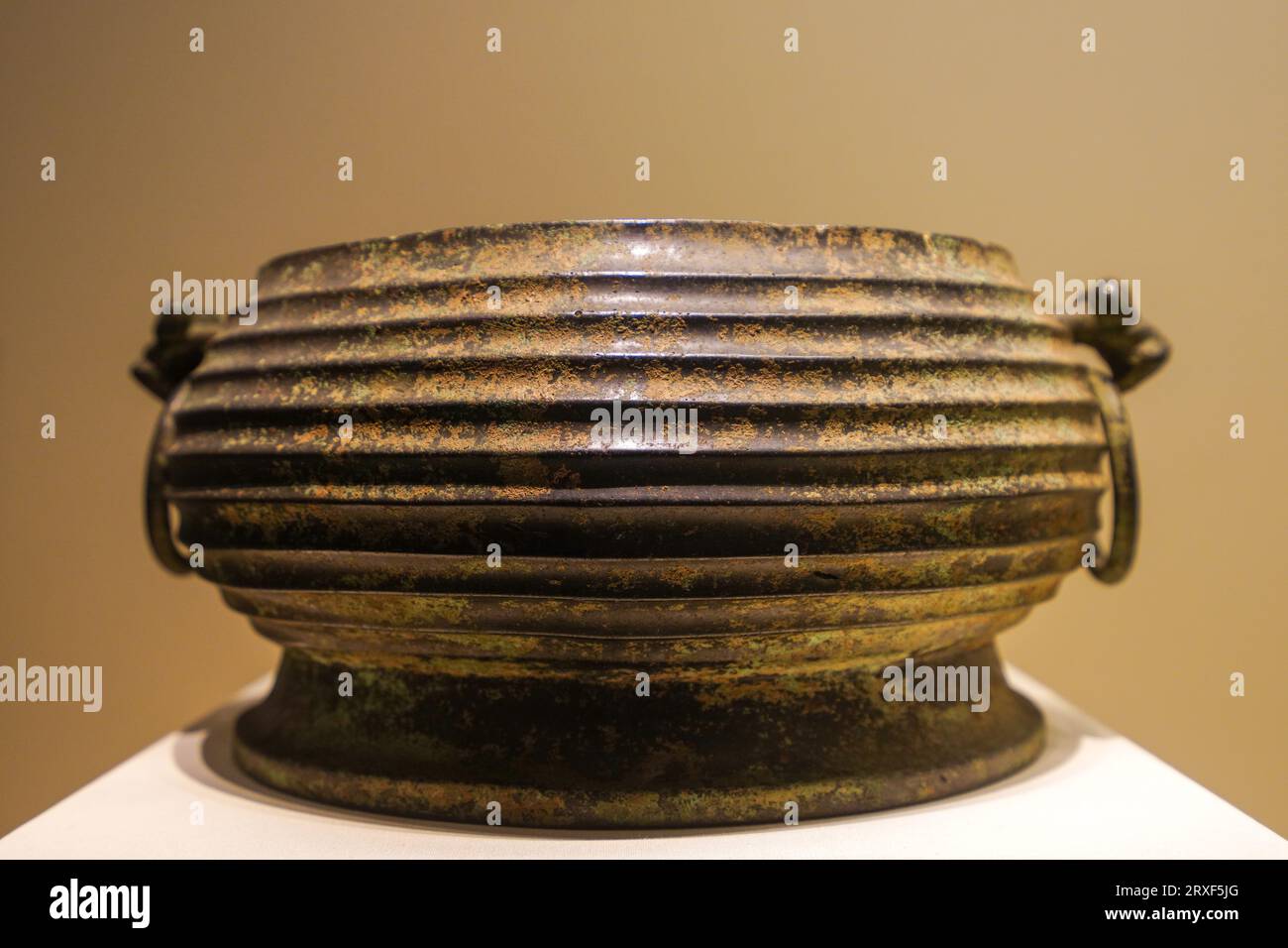 Beijing China, February 17, 2023: Bronze Gui in the National Museum of ...