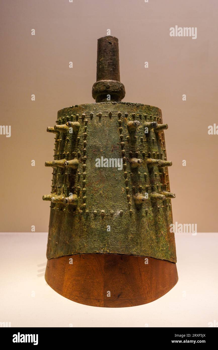 Beijing China, February 17, 2023: Bronze chime in the National Museum ...