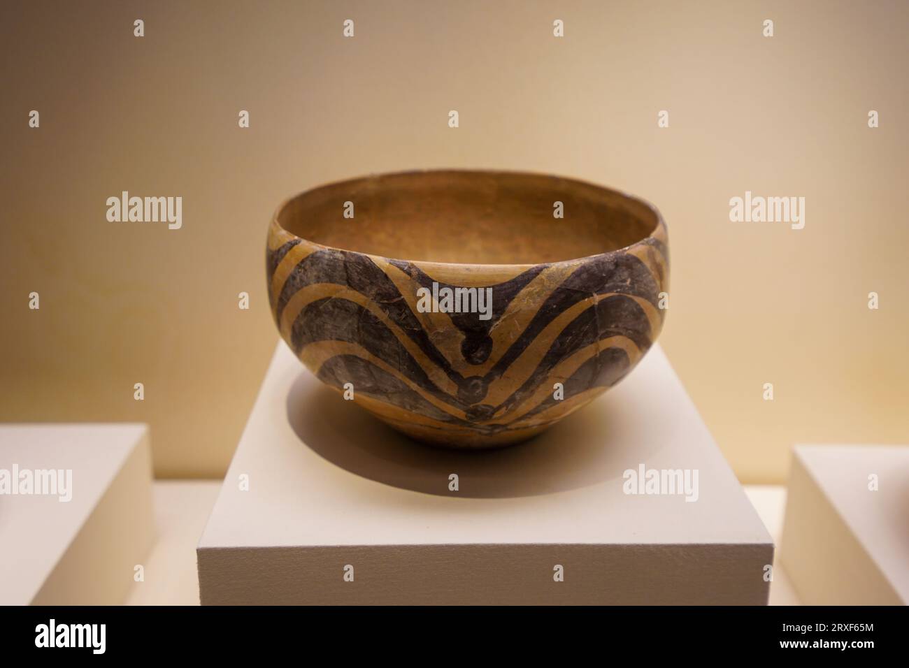Beijing China, February 17, 2023: ancient pottery in the National ...