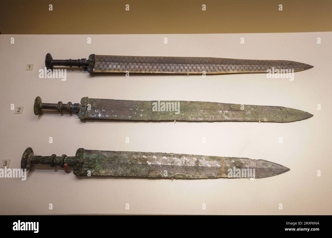 Beijing China, February 18, 2023: ancient chinese bronzes in the ...