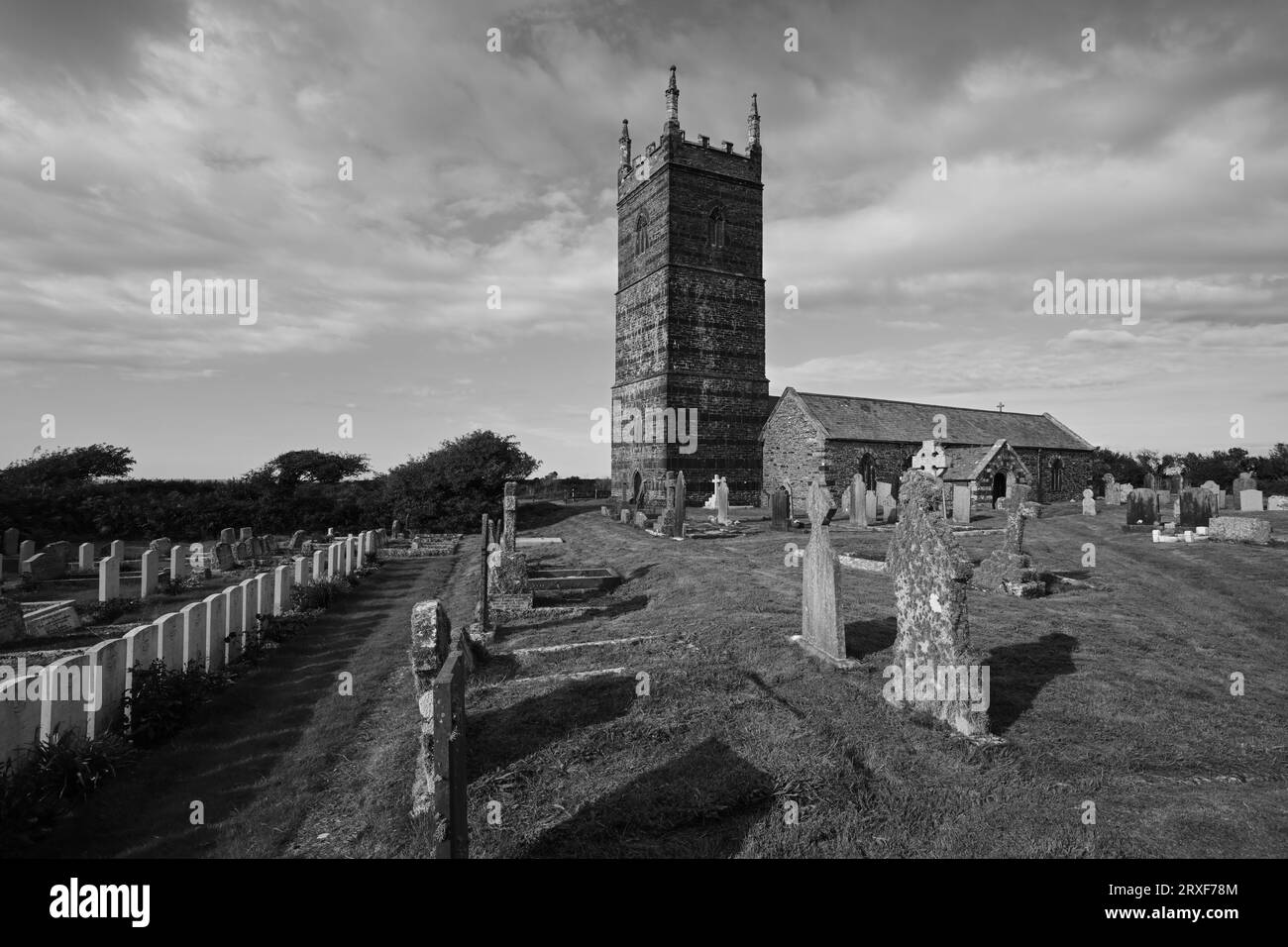 St Eval St Uval Cornwall RAF Stock Photo - Alamy