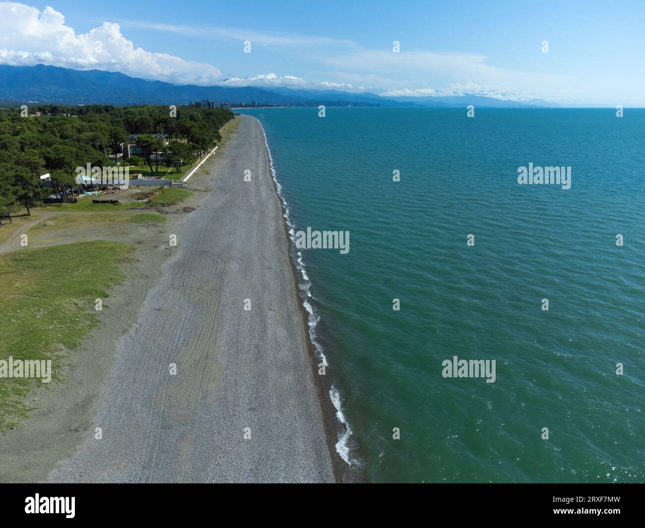 Beautiful drone footage sunset beach hi-res stock photography and ...